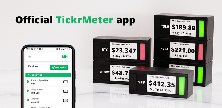 TickrMeter: Physical Stock Tickers on your desk
