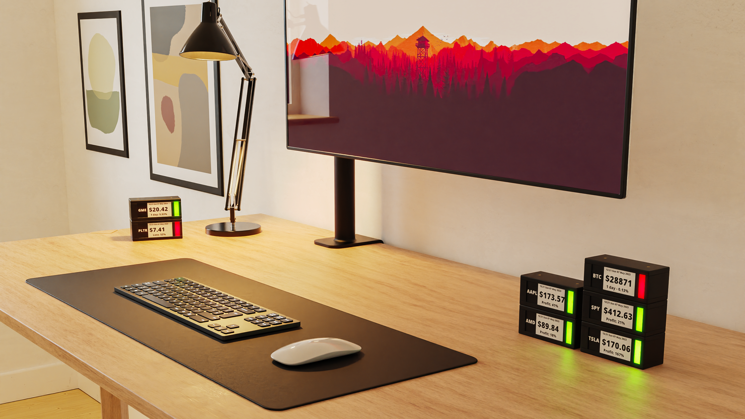 TickrMeter: Physical Stock Tickers on your desk